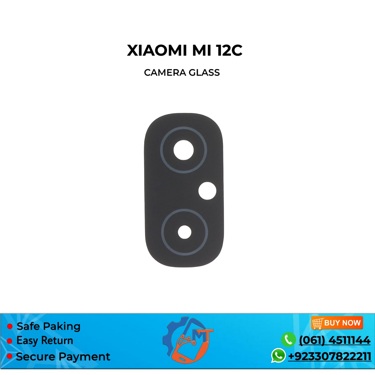MI 12C CAMERA GLASS